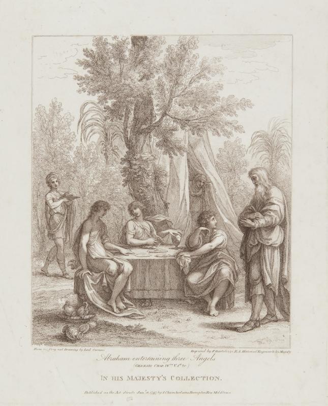 Abraham entertaining Three angels - Art Gallery WA